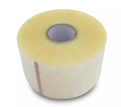 China 144mm / 288mm X 1000M Cello Tape Jumbo Rolls Hot Melt Packing Tape Machine Roll for sale