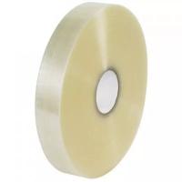 China Clear Bopp Tape 1000m 500m Transparent Yellowish Tan Color Bopp Packing Adhesive Tape Rolls for sale