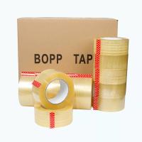 China BOPP Adhesive Tape Clear Packing Package Tape 48mm X 60/66/100/150m Sticky Packaging Sealing Box for sale
