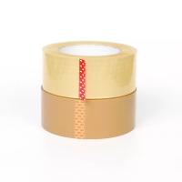 China 2inches X 100yards Clear And Brown Bopp Adhesive Strong Acrylic Packing Tape Roll With For Packing Shipping for sale