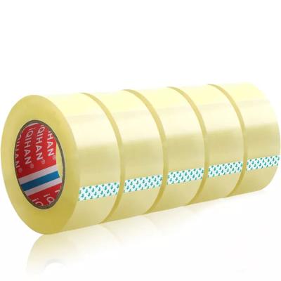 China Clear Silent Hot Melt Adhesive No Noise Silent Packaging Bopp Adhesive Tape TSCA Standard for sale