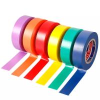 China Wire Flame Retardant Electrical Insulation Tape 600V High Voltage PVC Tape Custom Electrical Tape for sale