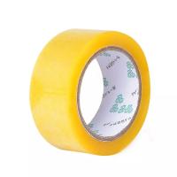 China Yellow Brown Custom Waterproof Acrylic Bopp Single Sided Pressure Sensitive Adhesive Tape for sale