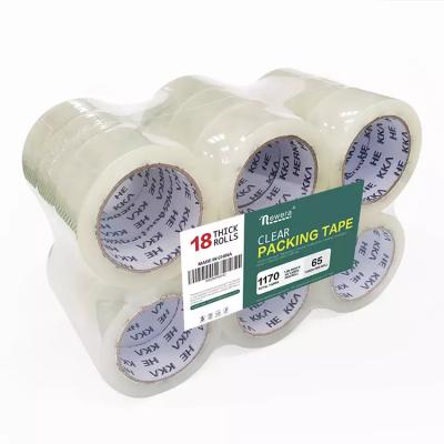 China Super Clear Low Noise BOPP Packing Tape Sealing Pressure Sensitive Tape Waterproof for sale