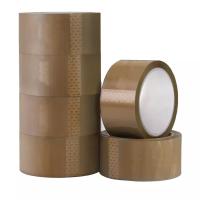 China Brown Carton Sealing Bopp Packing Tape Strong Clear Adhesive Tape Jumbo Roll for sale