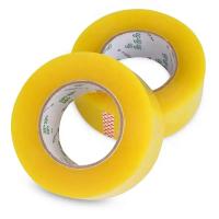 China Yellow Color Printing Adhesive Bopp Packaging Sealing Tape Customized for sale