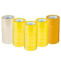 China Yellow Color Printing Adhesive Bopp Packaging Sealing Tape Customized for sale