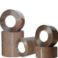 China Brown Adhesive Parcel Heavy Duty Bopp Tape For Packaging OPP Strong Self Adhesive Sealing Tape for sale