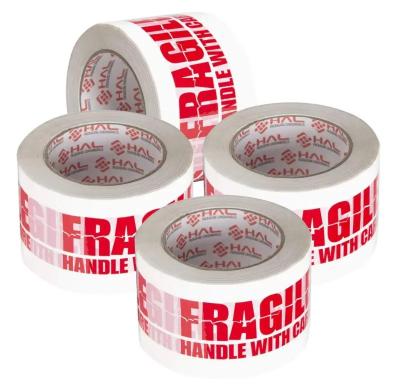 China Custom Printed BOPP Packing Tape With Logo Fragile Tape Heavy Duty Shipping Box Tape With Company Logo for sale