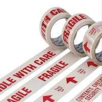 China Hot Sales Custom Logo Printed Bopp Packing Tape Custom Logo Printed Bopp Packing Tap Warning Tape FRAGILE for sale