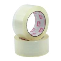 China 110 Yards Carton Sealing Yellowish Waterproof Transparent Clear Packing Tape Heavy Duty Shipping Packing Tape for sale