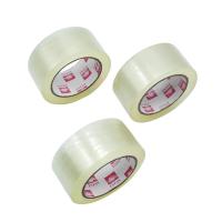 China 110 Yards Carton Sealing Yellowish Waterproof Transparent Clear Packing Tape Heavy Duty Shipping Packing Tape for sale