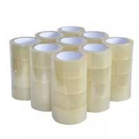 China Water Activated Shrinking Packing Yellowish Transparent Clear Tape Packaging Sticky Tape For Packing for sale