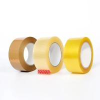 China Water Activated Shrinking Packing Yellowish Transparent Clear Tape Packaging Sticky Tape For Packing for sale