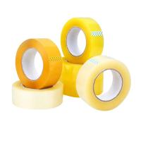 China 40 - 48mic Thickness BOPP Adhesive Tape Clear Yellowish BOPP Packing Tape for sale