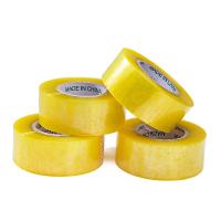 China 40 - 48mic Thickness BOPP Adhesive Tape Clear Yellowish BOPP Packing Tape for sale