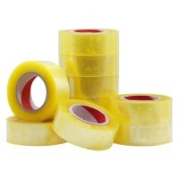 China Transparent BOPP Sticky Box Package Clear Adhesive Tape For Carton Sealing for sale