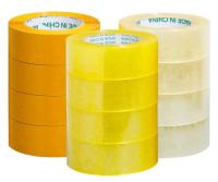 China Custom Printed BOPP Adhesive Tape Rolls Adhesive Packing Sealing Tape For Carton for sale