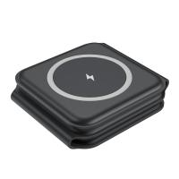 China 10W 3 in 1 Magnetic Foldable Wireless Charging Station for Smartphones 15W Output for sale