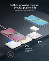 China Qi Magnetic Folding Wireless Charging Night Light 15W For Earphone Watch for sale