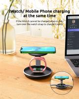China Magnetic 3 In 1 Wireless Charging Stand Foldable 15W With Private Mold for sale
