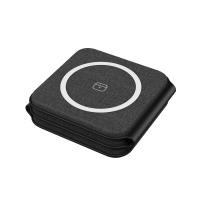 China Fabric 3-in-1 Foldable Magnetic Wireless Charger 15W Fast Charge Custom Logo for sale