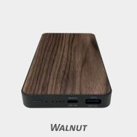 China Custom Wood Portable Wireless Power Bank 10W for Christmas Gifts for sale
