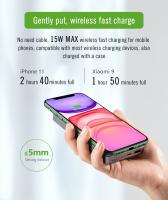 China Custom Wood Portable Wireless Power Bank 10W for Christmas Gifts for sale