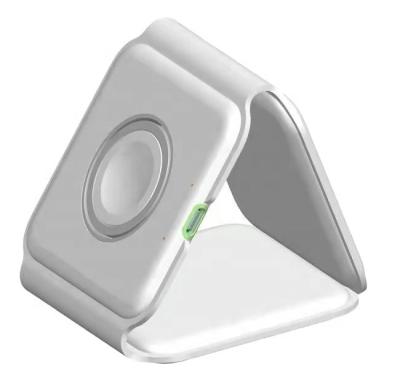 China Folding 3-in-1 Magnetic Wireless Charger 15W Fast Charging for Phone Earphone Watch for sale