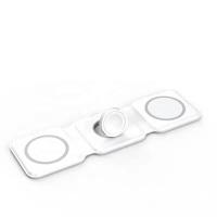 China Folding 3-in-1 Magnetic Wireless Charger 15W Fast Charging for Phone Earphone Watch for sale
