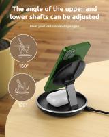 China UFO Magnetic Foldable Wireless Charging Station 3In1 With 9V/2A Input for sale