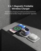 China Foldable 3 In 1 Wireless Charging Station 5W For Travel Gift for sale