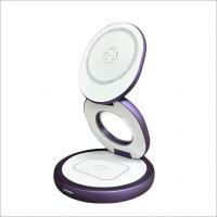 China 3 in 1 Foldable Magnetic Wireless Charging Station 15W 10W 7W 5W for Phone Earphone Watch for sale