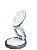 China 3 in 1 Foldable Magnetic Wireless Charging Station 15W 10W 7W 5W for Phone Earphone Watch for sale