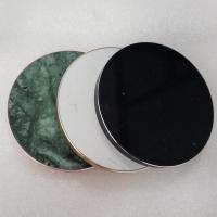 China Real Marble Aluminum Wireless Charger With LED Lamp Illumination Fast Charging for sale
