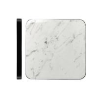 China Real Marble Square QI Wireless Charger 10W 7.5W Fast Charging 2-10mm Distance for sale
