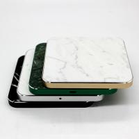 China Real Marble Square QI Wireless Charger 10W 7.5W Fast Charging 2-10mm Distance for sale