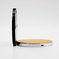 China Custom Wooden Wireless Charger Pad 10W Fast Charging 5V 2A for Corporate Gifts for sale