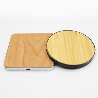 China Qi Wooden Wireless Charger 10W 2-10mm Charging Distance 5V 1A 9V 1.1A Output for sale