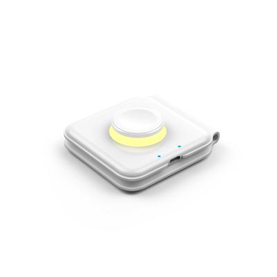 China 98g 15W 2-in-1 Folding Magnetic Wireless Charger with Night Light Warmer for sale