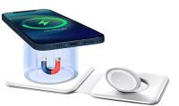 China Private Mold Magnetic 2 in 1 Wireless Charging Station Fast Charging 15W for sale
