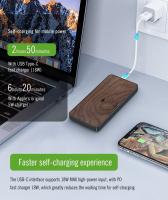 China Fast Wireless Charging Power Bank 10000ml 5W Maximum Output Power For End Users for sale