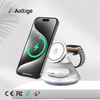 China 3 in 1 Wireless Charging Stand 15W Fast Charging for Phone Watch Earphone for sale