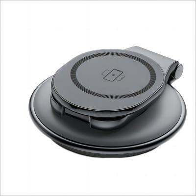China 360 Rotating Metal Magsafe Wireless Charger Stand 15W Fast Charging for Phone for sale