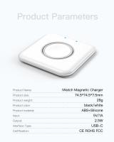 China Gift Apple Smart Watch Wireless Charger 1A 5V With Private Mold for sale