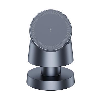 China Foldable 3 in 1 Magnetic Wireless Charger Stand 15W Fast Charging with Night Light for sale