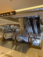 China Glass Escalator Modernization 2 mm Stainless Steel CNAS Balustrade Replacement for sale