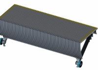 China PU Tire Roller Escalator Step CNAS Outdoor Escalator Pallet for sale