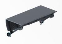 China Waterproofing Protection Escalator Aluminum Step Type 800 Escalator Gray Pallet for sale