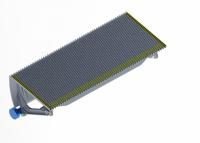 China Type 800 Black Escalator Step  Escalator Pallets With 3 Sides Yellow Demarcation for sale